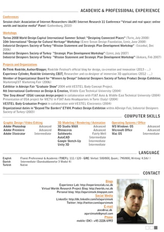 Ates Gursimsek - CV | PDF | Graphics Software | Computer Software and ...