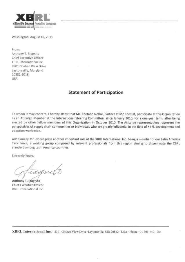 Statement of Participation | PDF