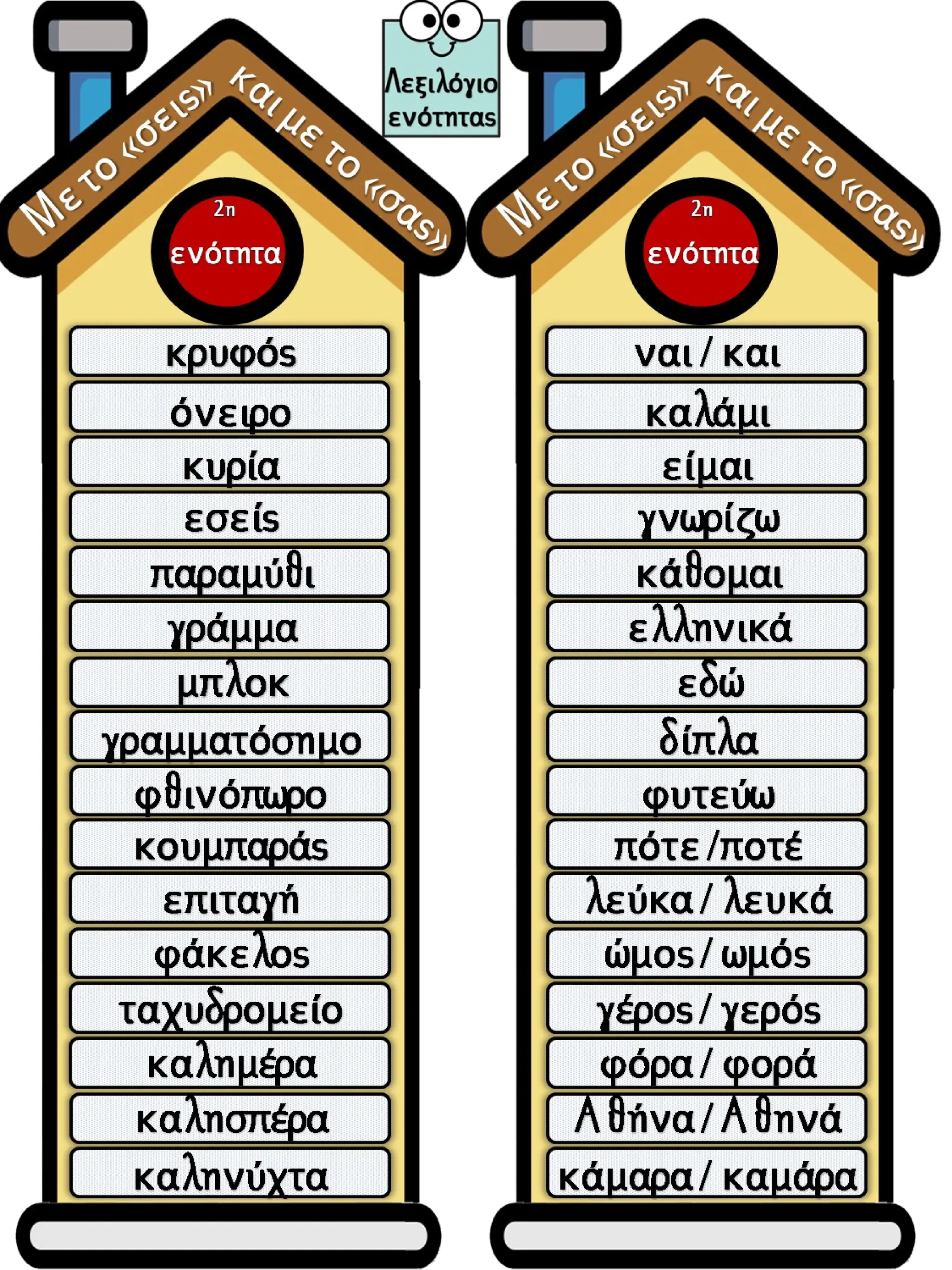 Φύλλα εργασίας και εποπτικό υλικό για τη γλώσσα του α΄ τεύχους της β ...