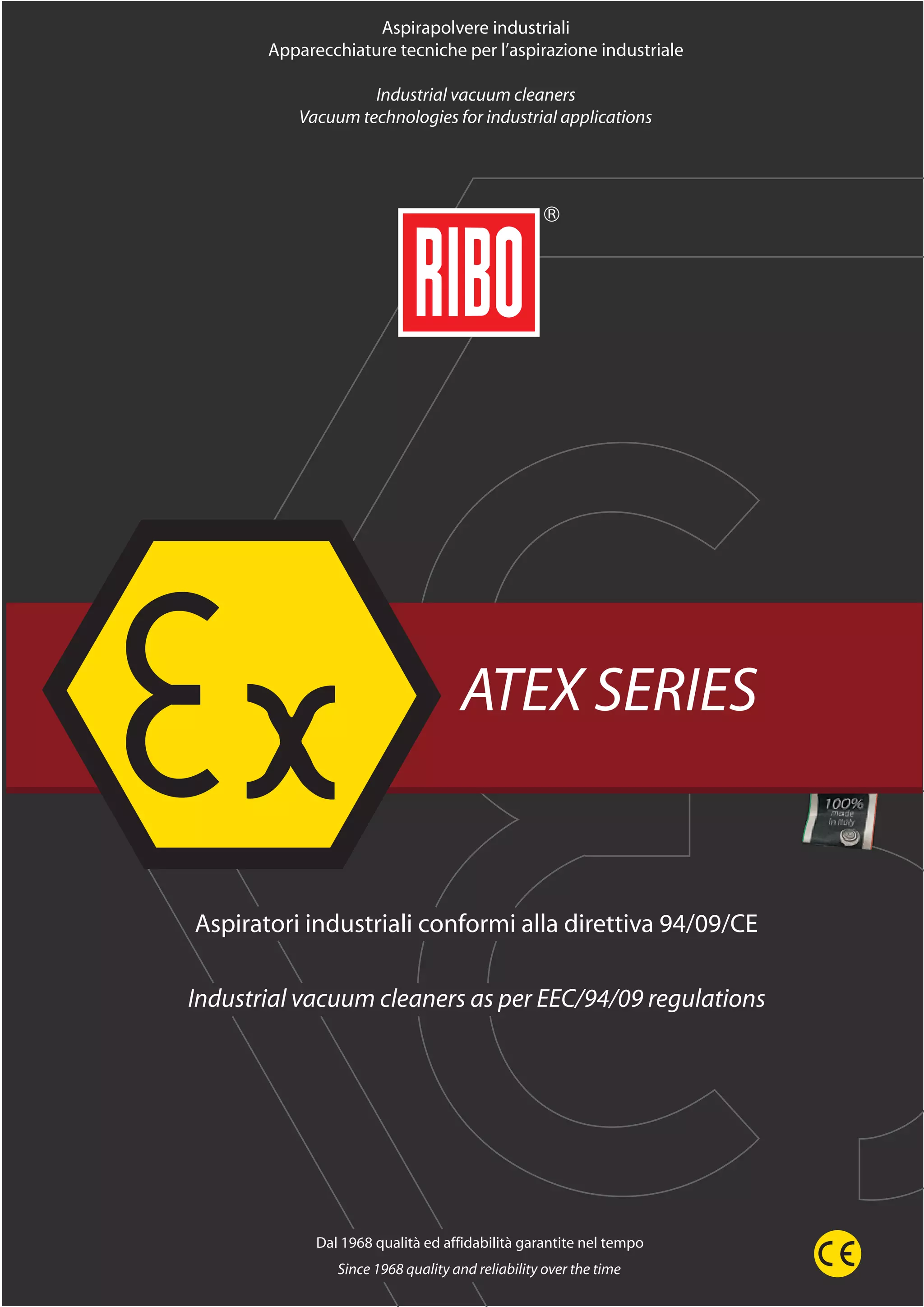 RIBO "ATEX" Series: industrial vacuum cleaners complying with ATEX ...