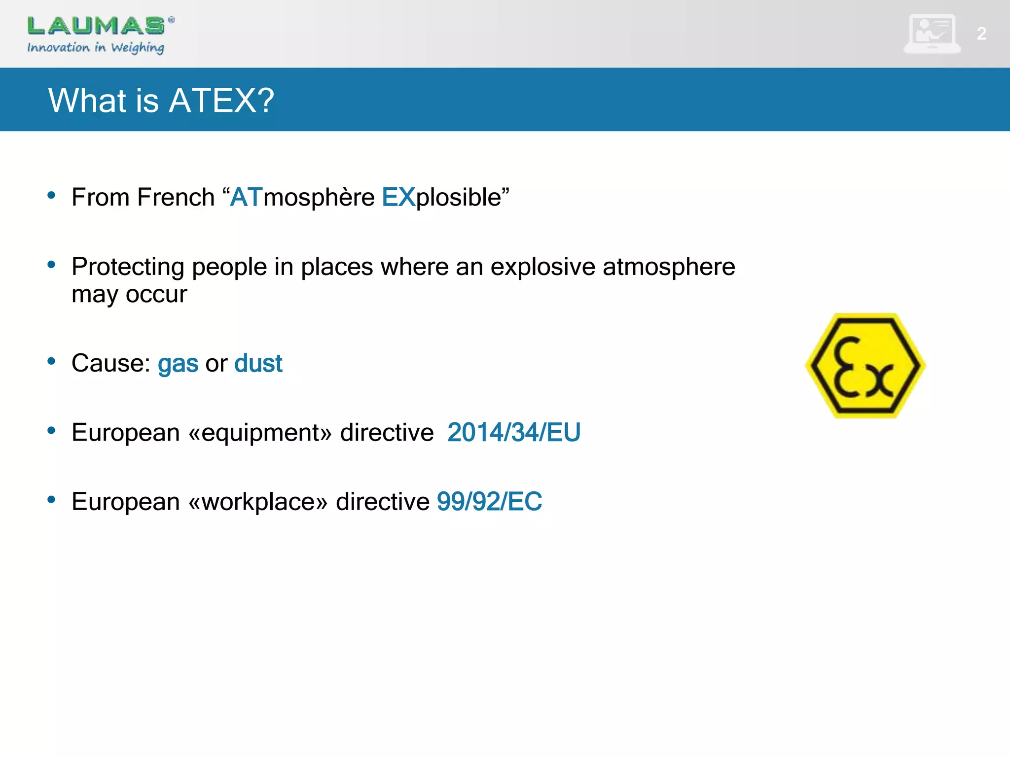 Weighing in a hazardous area (ATEX, IECEx, EAC Ex TR CU 012) | PPTX