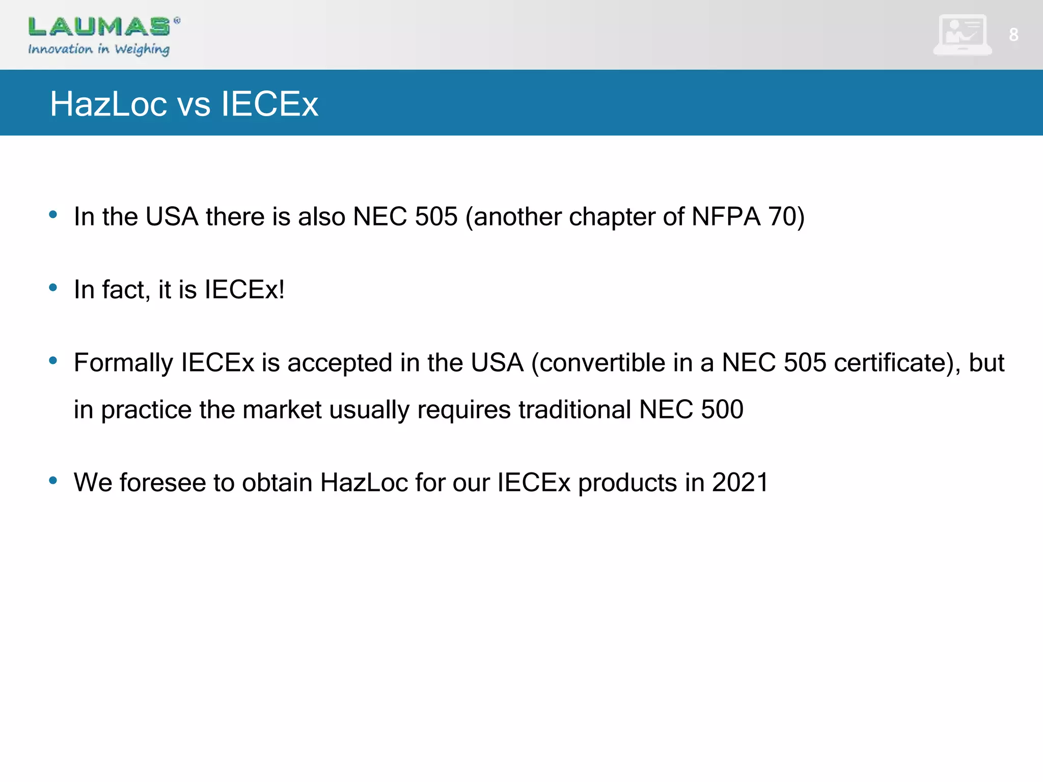 Weighing in a hazardous area (ATEX, IECEx, EAC Ex TR CU 012) | PPTX