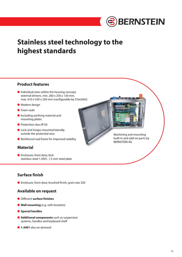 Bernstein Inductive Proximity Sensors, Capacitive Sensors, Ultrasonic ...