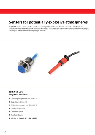 Bernstein Inductive Proximity Sensors, Capacitive Sensors, Ultrasonic ...
