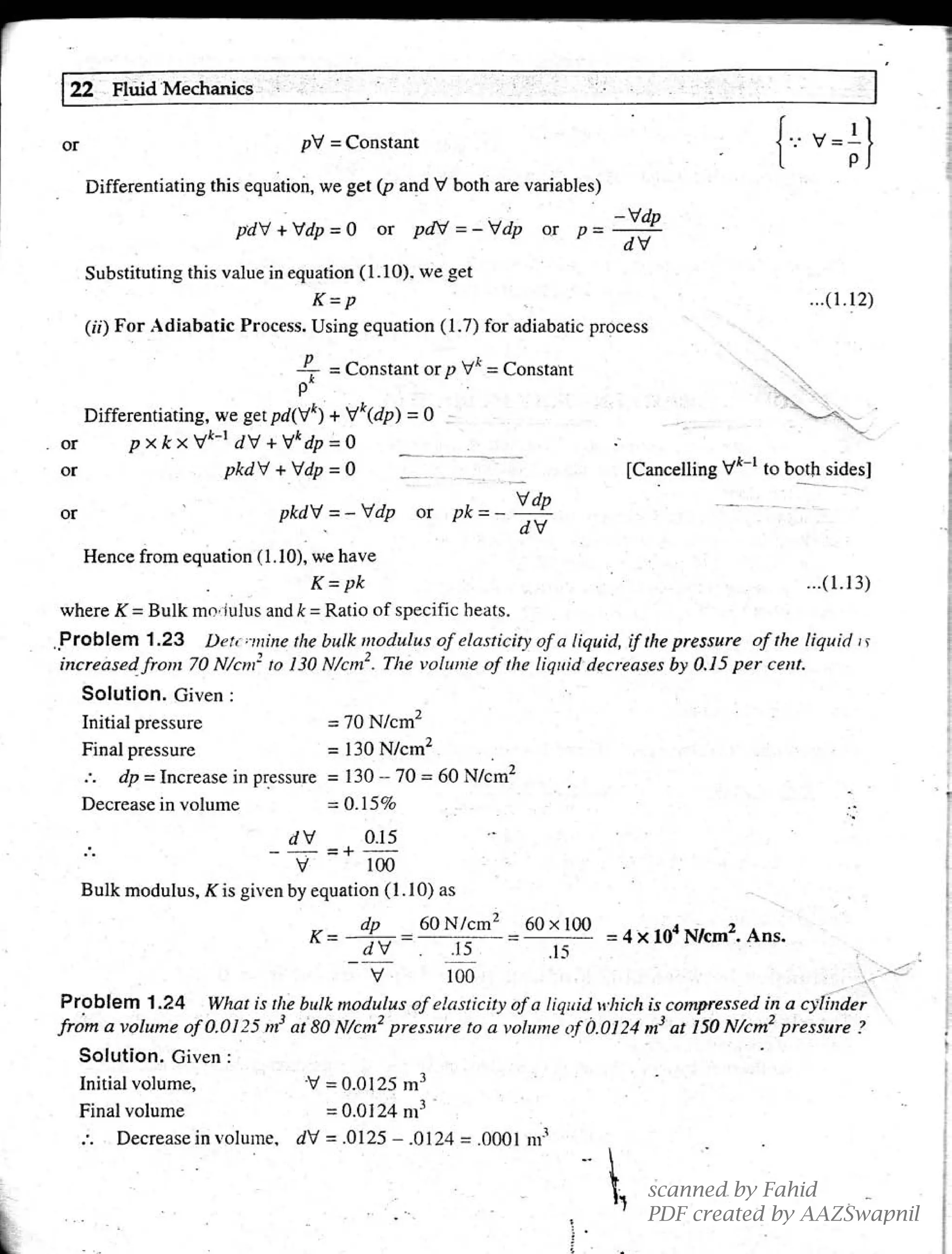 A text book of fluid mechanics and hydraulic machines dr. r. k. bansal ...