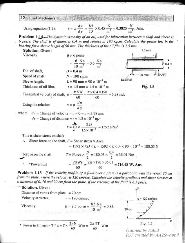 A text book of fluid mechanics and hydraulic machines dr. r. k. bansal ...