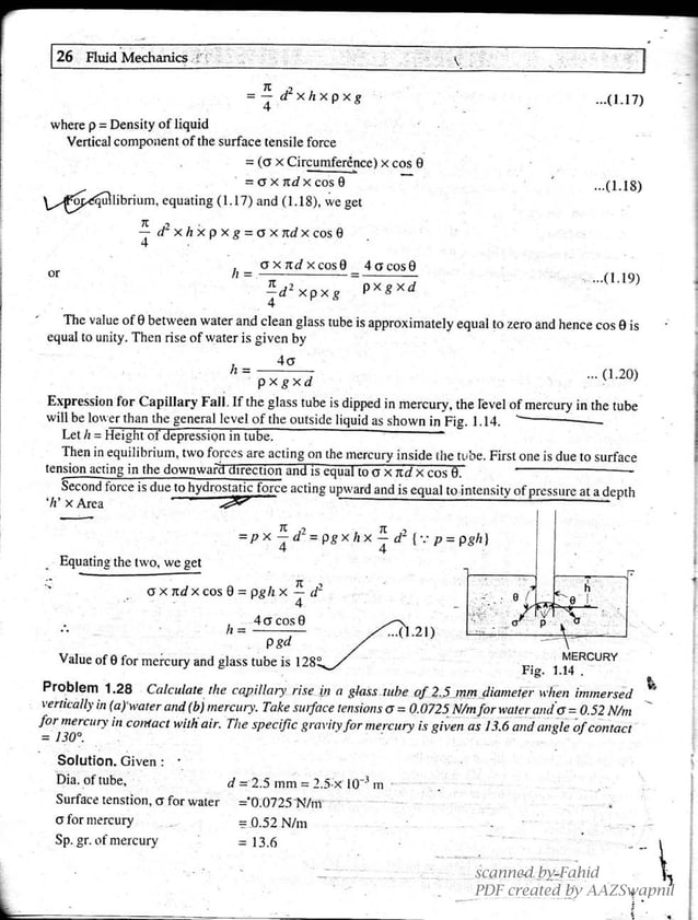 A text book of fluid mechanics and hydraulic machines dr. r. k. bansal ...