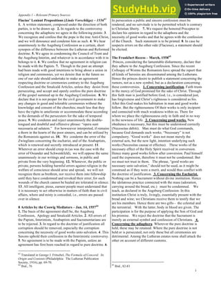 A Textual History Of The Development Of The Formula Of Concord | PDF