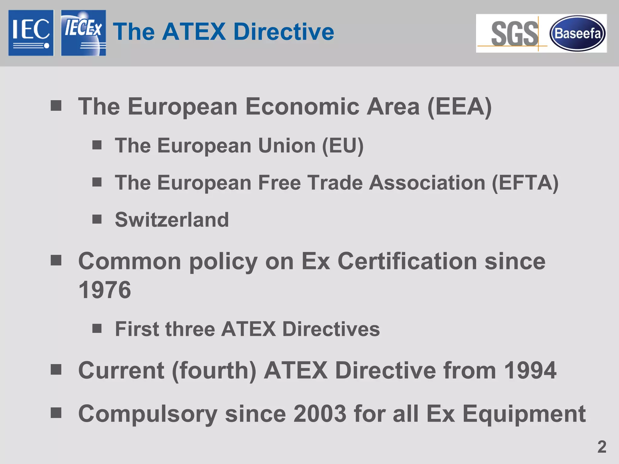 IECEx and ATEX (and other regional systems) | PDF