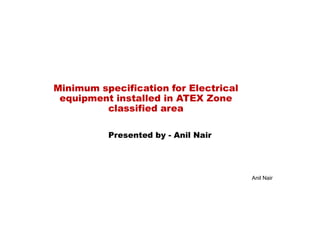Electrical Equipment Specifications