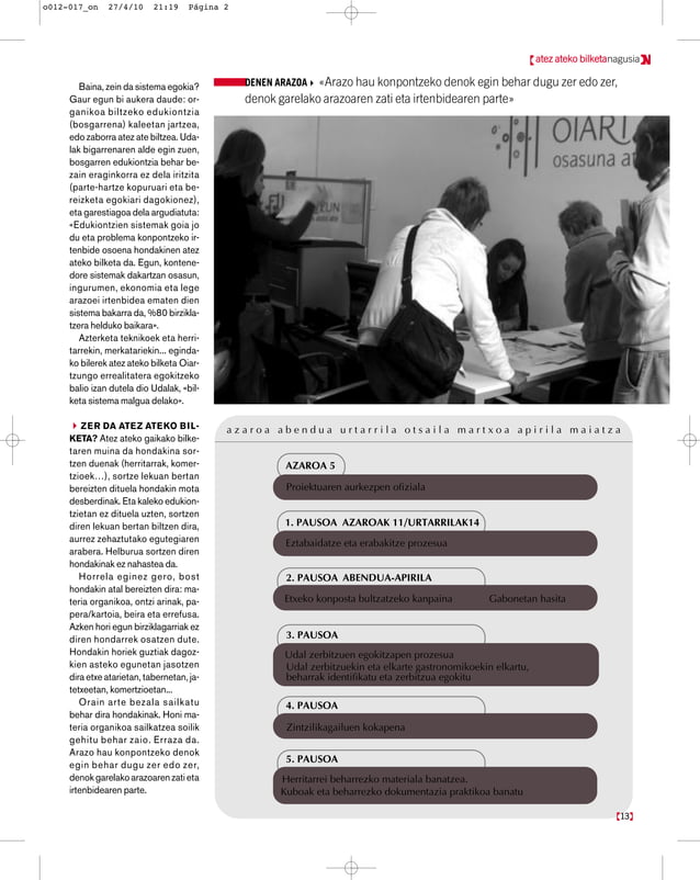 Atez ateko bilketa | PDF