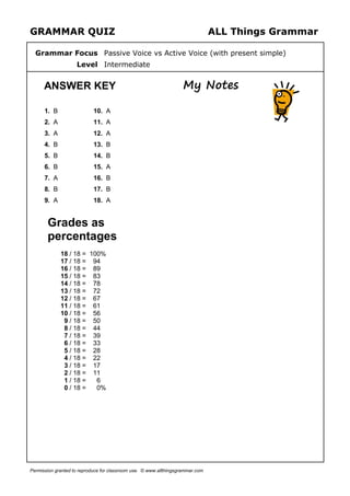 Atg quiz-passiveactive | PDF | Education