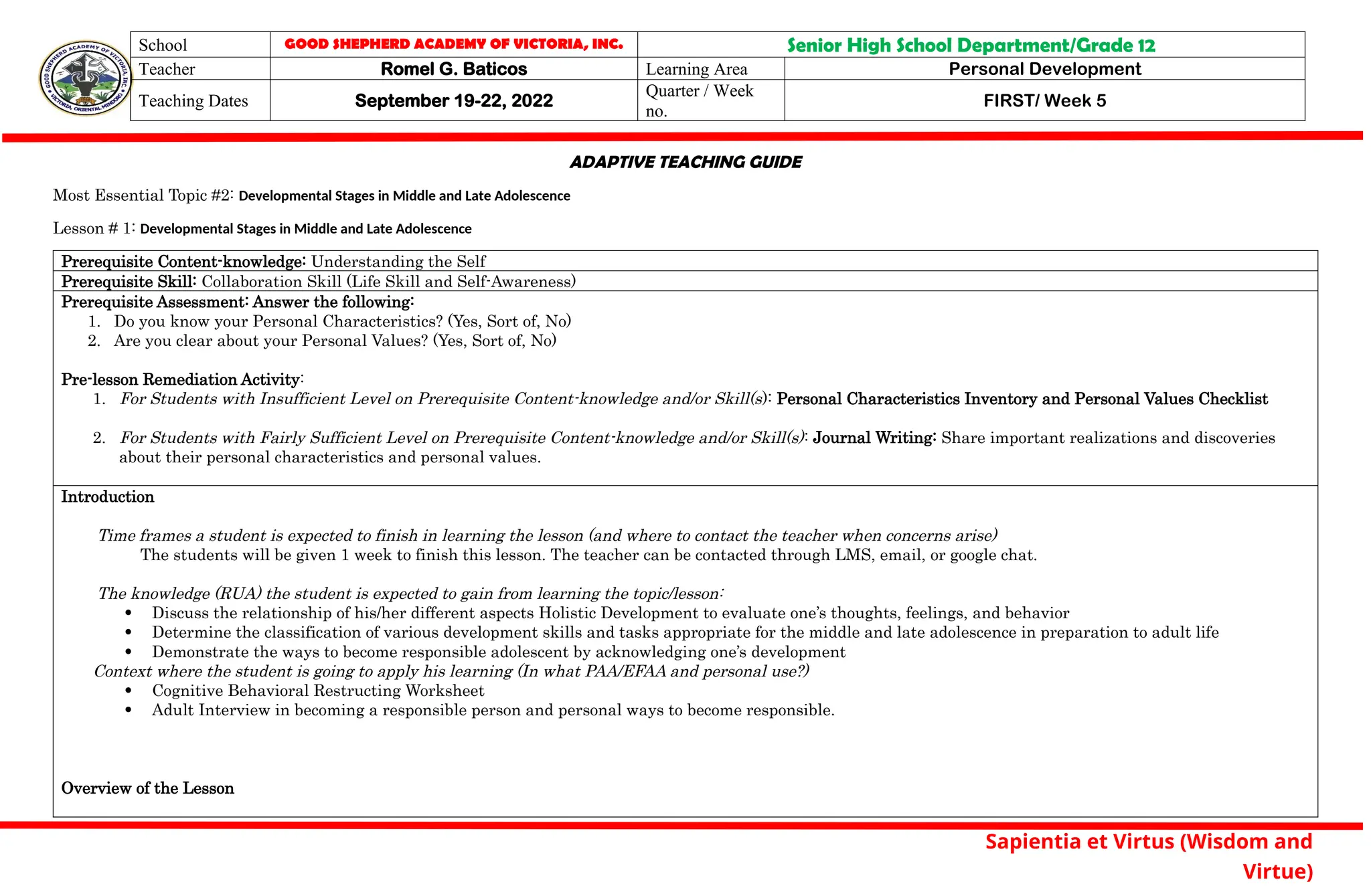 classroom observation in mathematics for | PPT