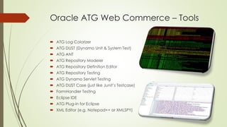 ATG - Web Commerce @ Your Figertips | PPT