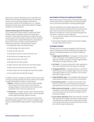ATG Commerce: Full Capabilities Overview | PDF