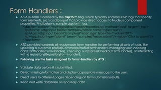 ATG Framework,Formhandlers,Pricing | PPTX | Web Development | Internet