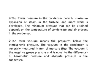 ANALYSIS OF CONDENSER OPERATION | PPTX