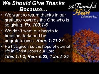 A Thankful Heart | PPT