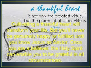 A thankful heart | PPTX