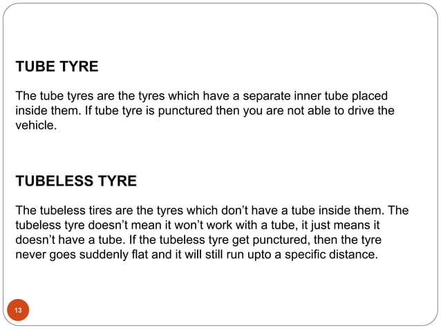 Tyres | PPTX
