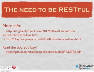 Advances in BeEF - AthCon2012 | PDF | Web Development | Internet