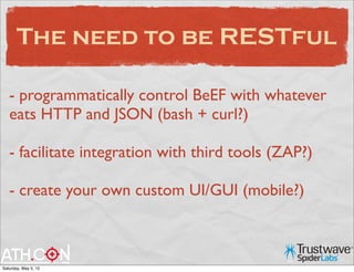 Advances in BeEF - AthCon2012 | PDF | Web Development | Internet