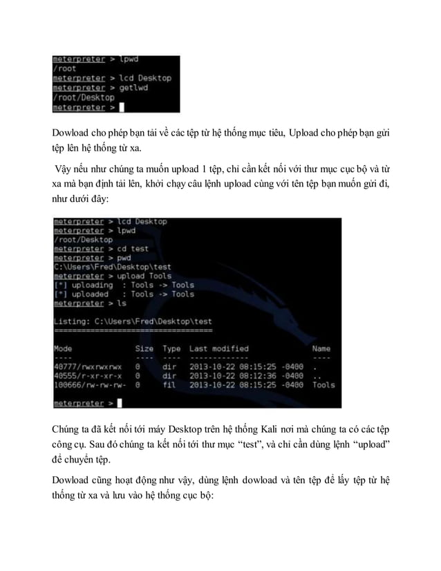 TÌM HIỂU VỀ METASPLOIT TRONG KALI LINUX - Thái Tuấn | DOCX