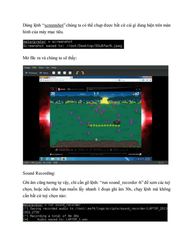 TÌM HIỂU VỀ METASPLOIT TRONG KALI LINUX - Thái Tuấn | DOCX