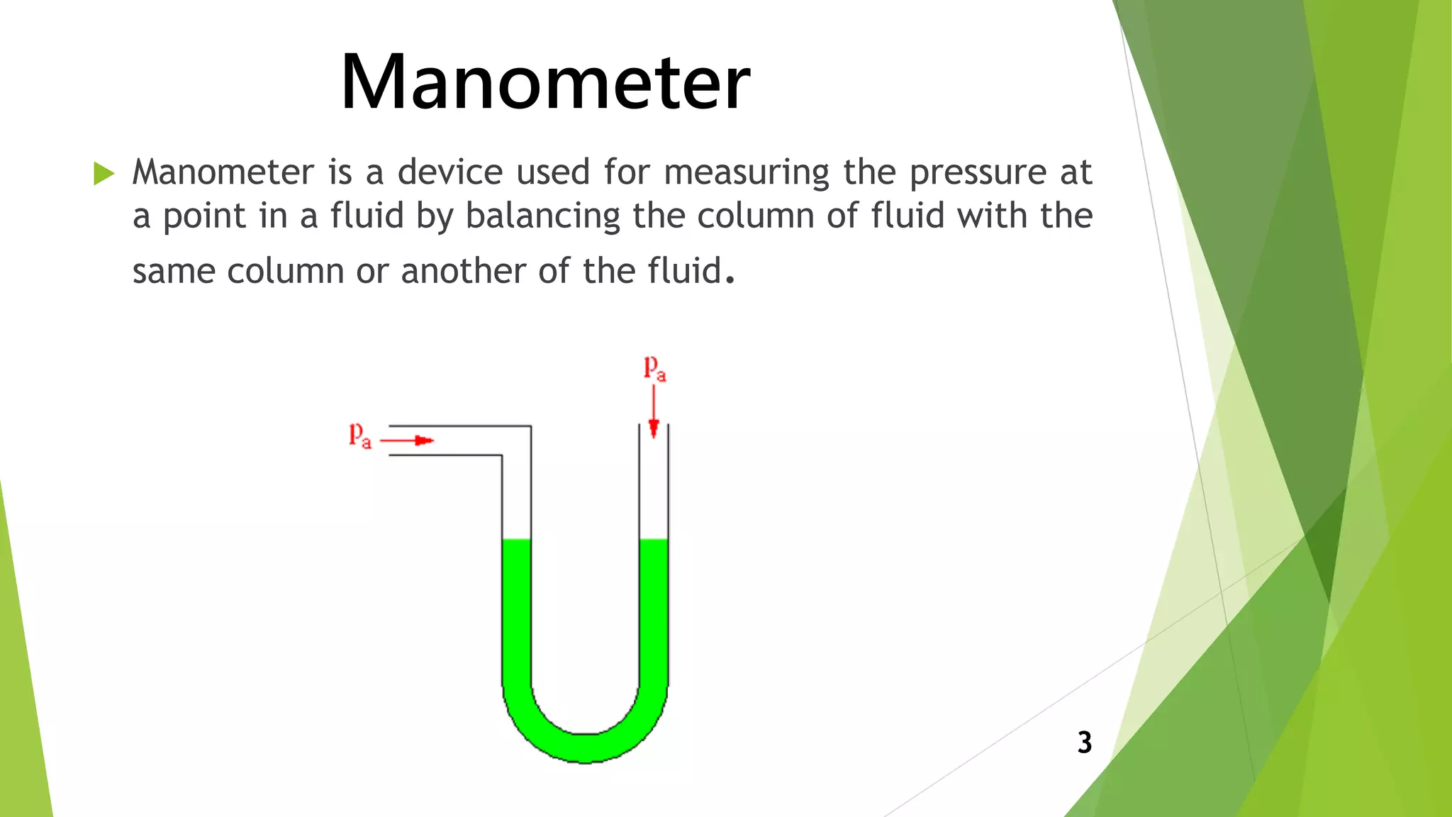 Manometer | PPTX