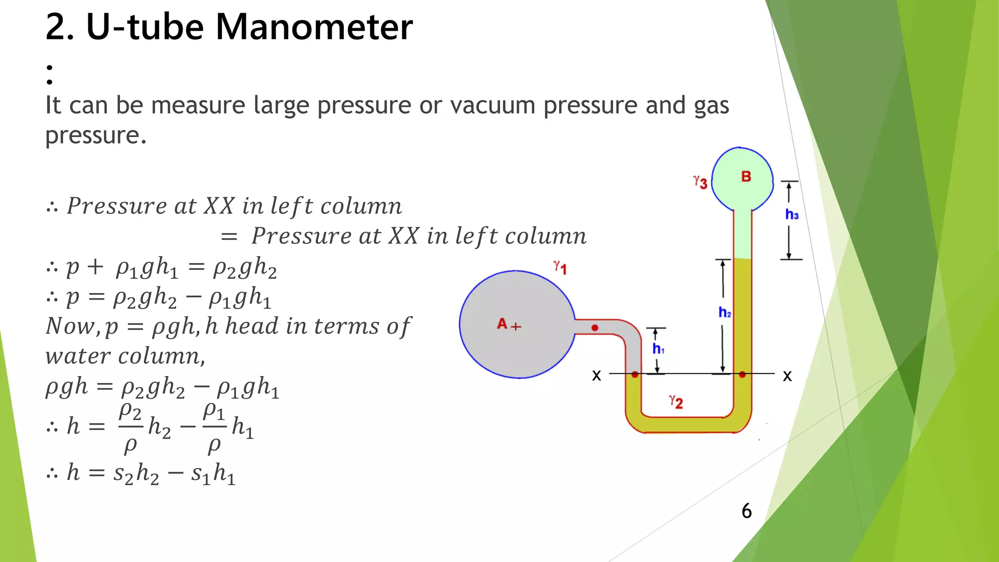 Manometer | PPTX
