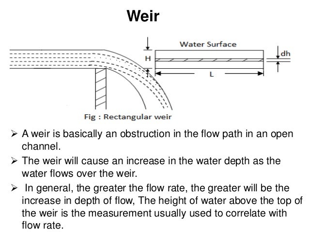 Venturimeter,Orificemeter,Notches & weirs,Pilot tubes
