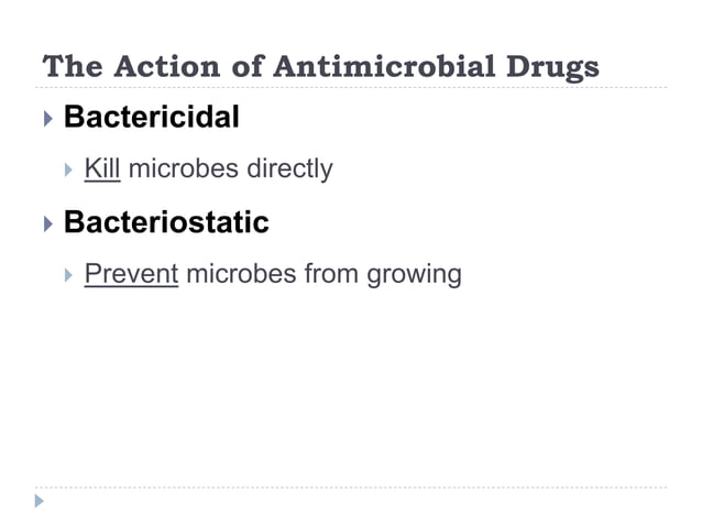 ANTIMICROBIAL DRUGS | PPT