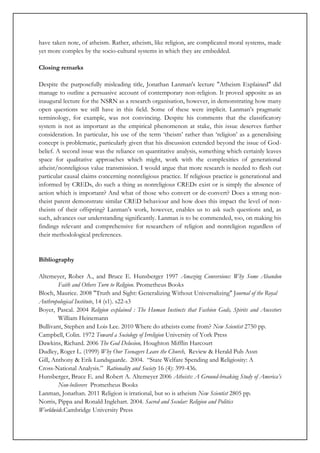 Atheism explained (lamnan 2011) | PDF