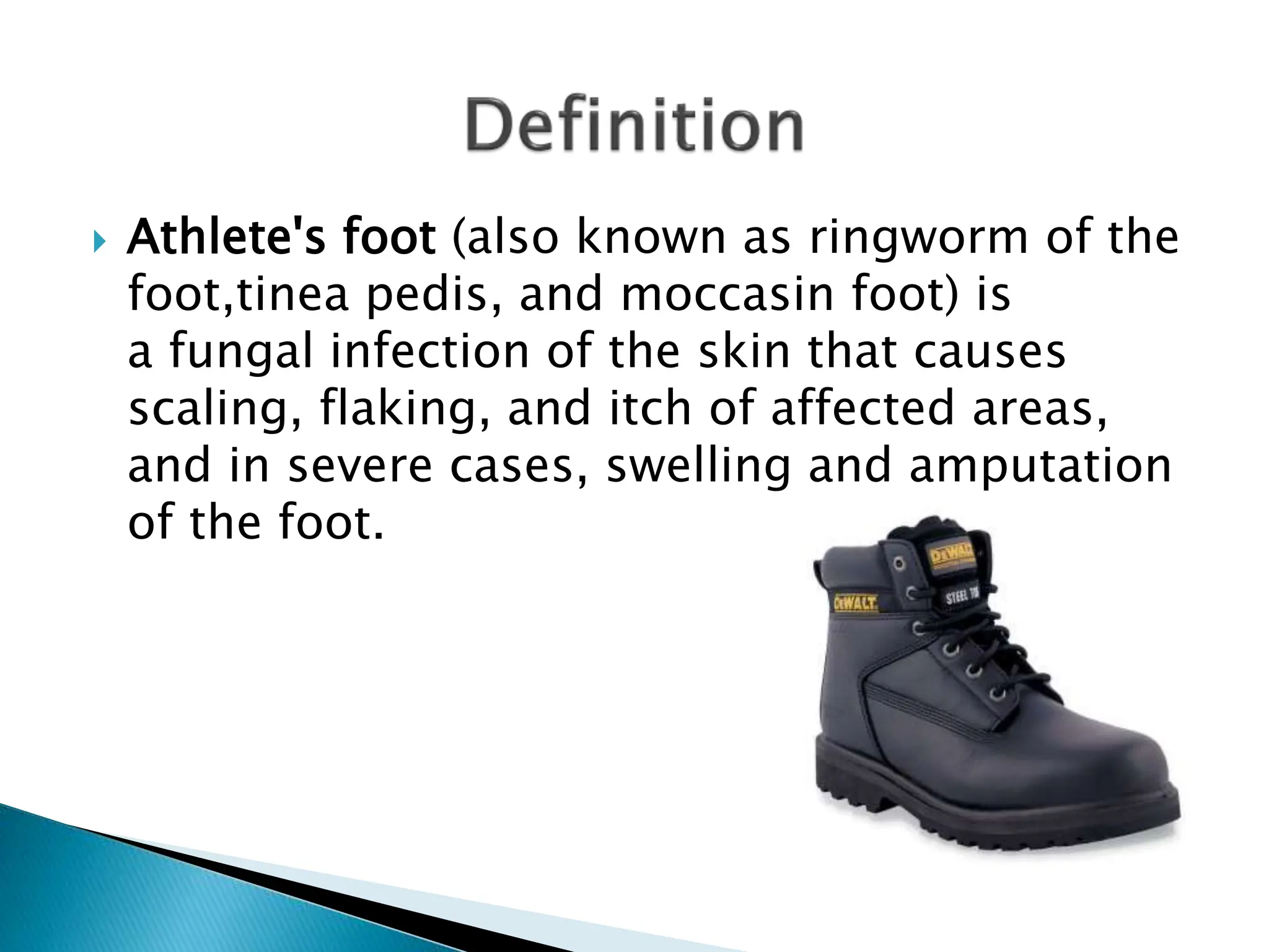 Athelete Foot Symptoms, Care and Prevention .pptx