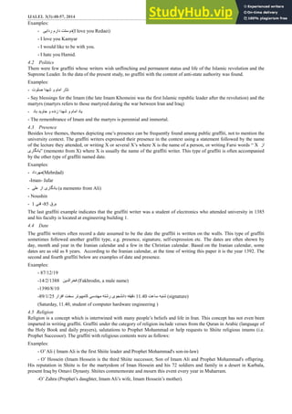 A Thematic Analysis Of Graffiti On The University Classroom Walls - A Case Of Iran | PDF