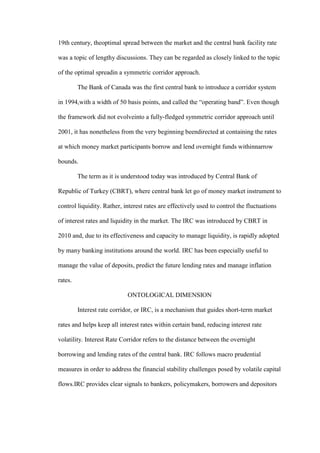 A thematic paper on interest rate corridor | PDF