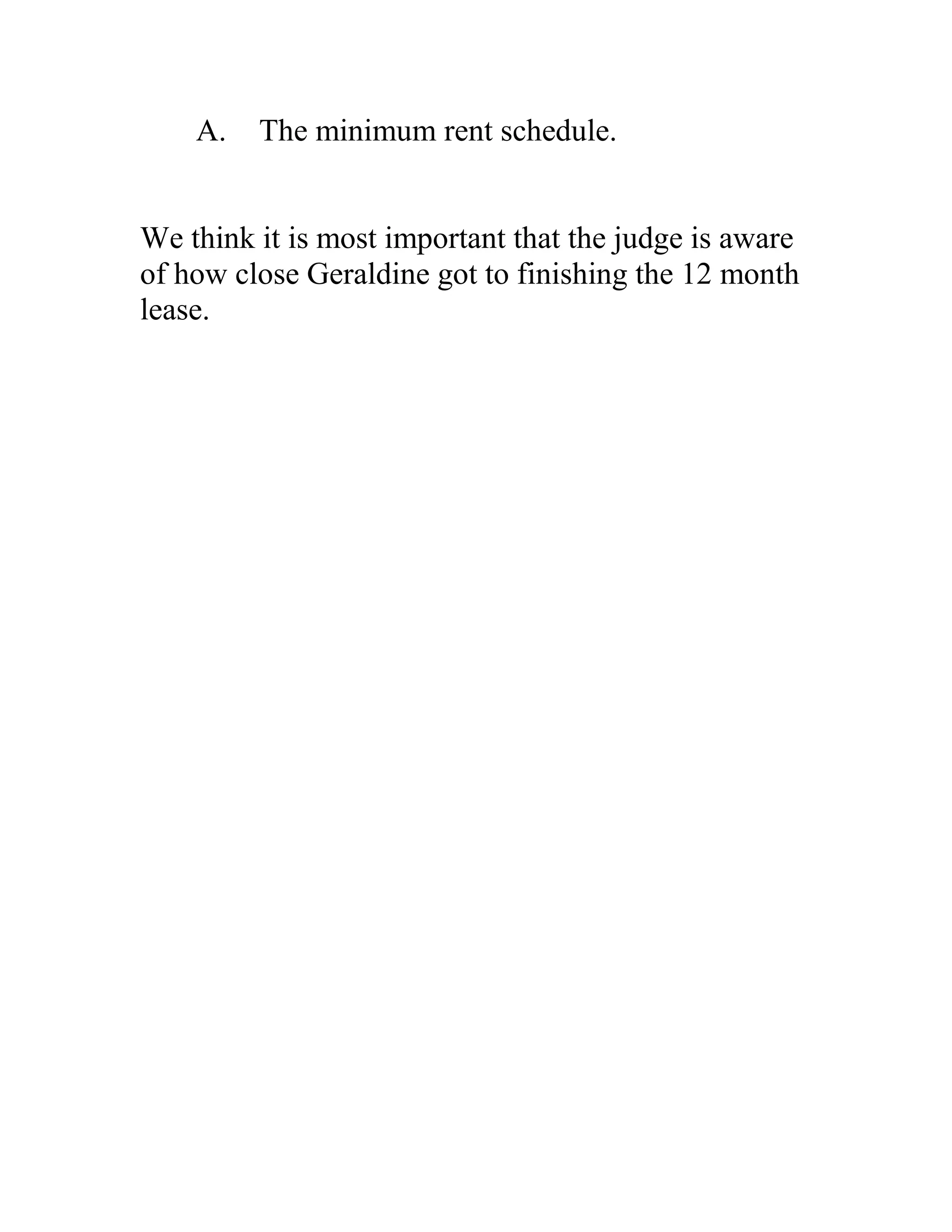 A the minimum rent schedule 8 17 05 | PDF