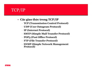 Athena gioi thieu tcp ip | PDF