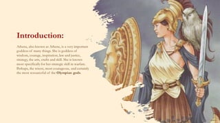 Athena Goddess - Presentation Slides - By Rehan Butt | PDF