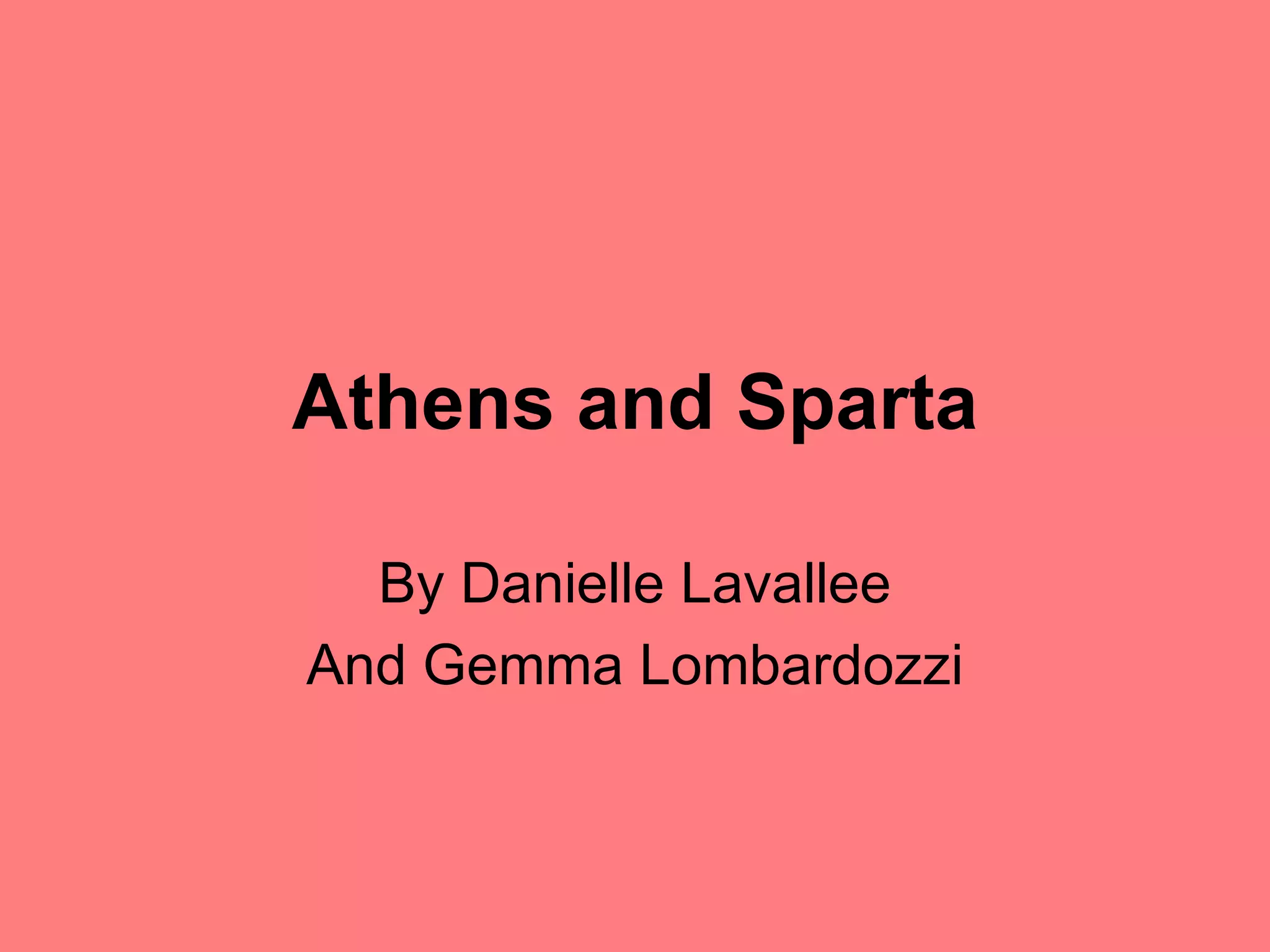 Athen and sparta | PPT
