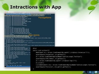 Athena, Android UI Testing Platfrom | PPT