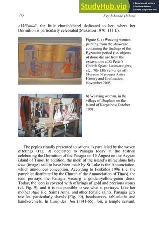Athena S Peplos Weaving As A Core Female Activity In Ancient And Modern ...