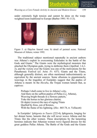 Athena S Peplos Weaving As A Core Female Activity In Ancient And Modern ...