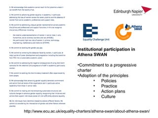 Athena SWAN at Edinburgh Napier University | PPT | Professional School ...