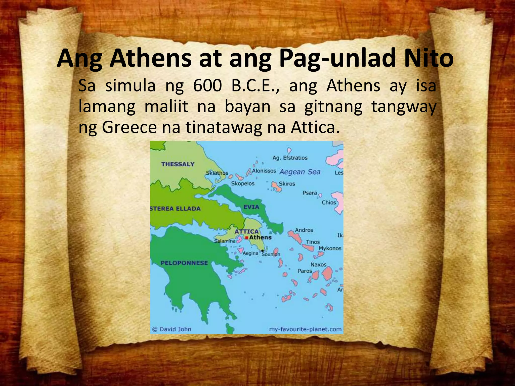 Athens at ang Pag-unlad Nito | PPTX