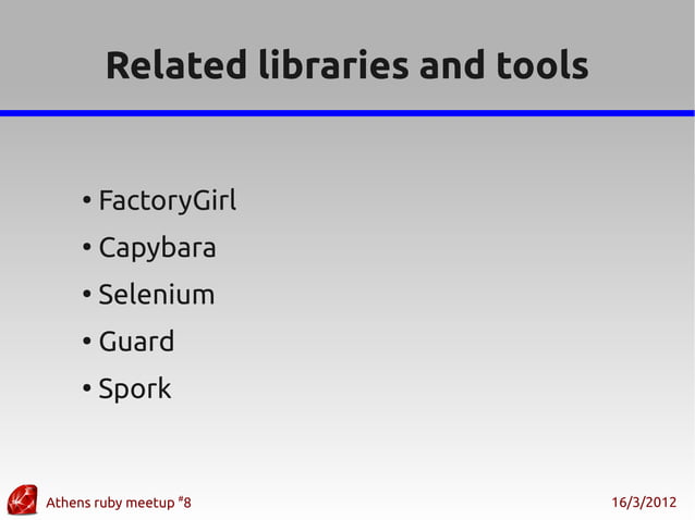 Athens Ruby meetup #8 | PDF