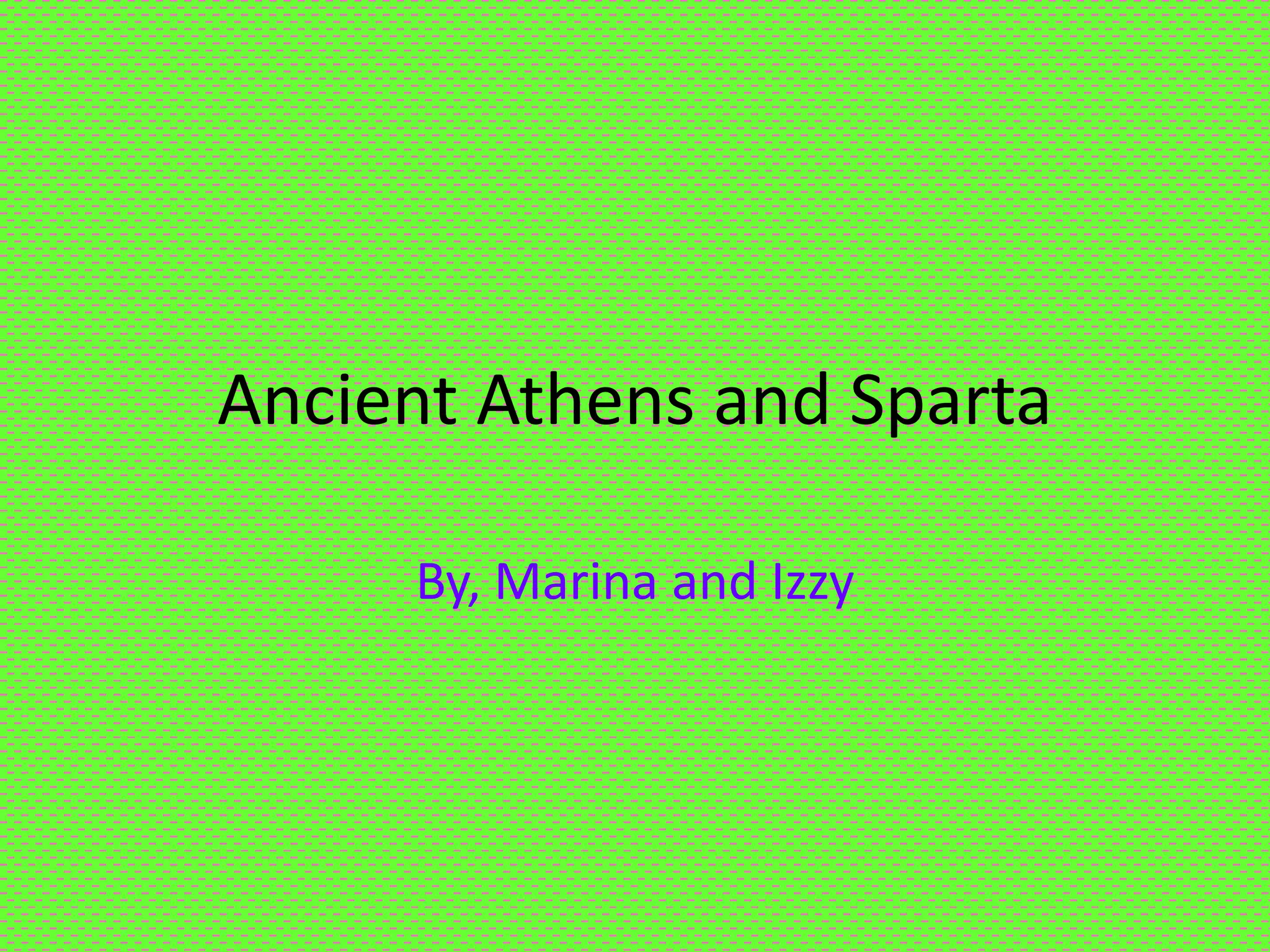 Athens and Sparta slideshare | PPTX