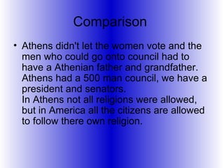 Athens and usa government | PPT